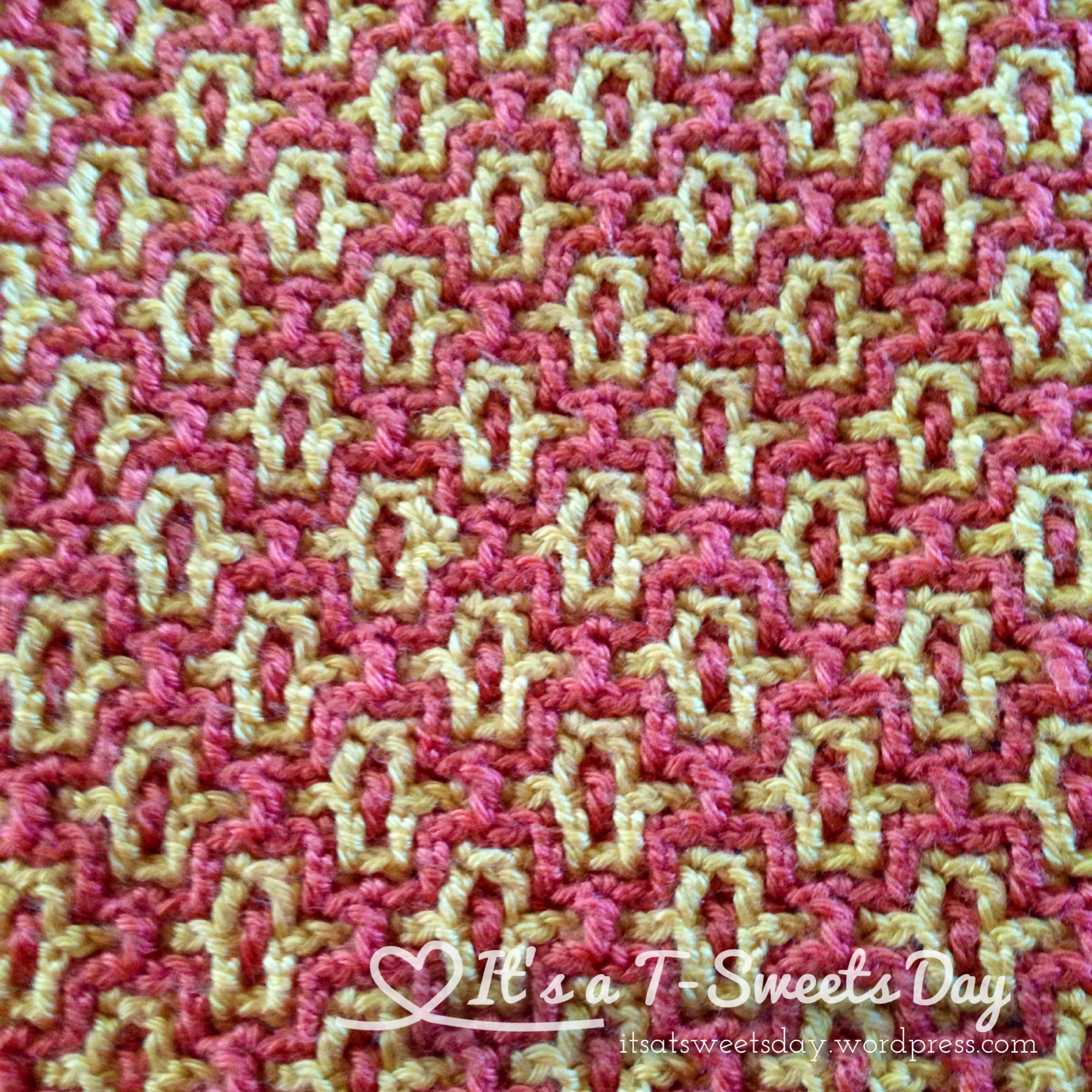 Interlocking Crochet Afghan – It's a T-Sweets day!