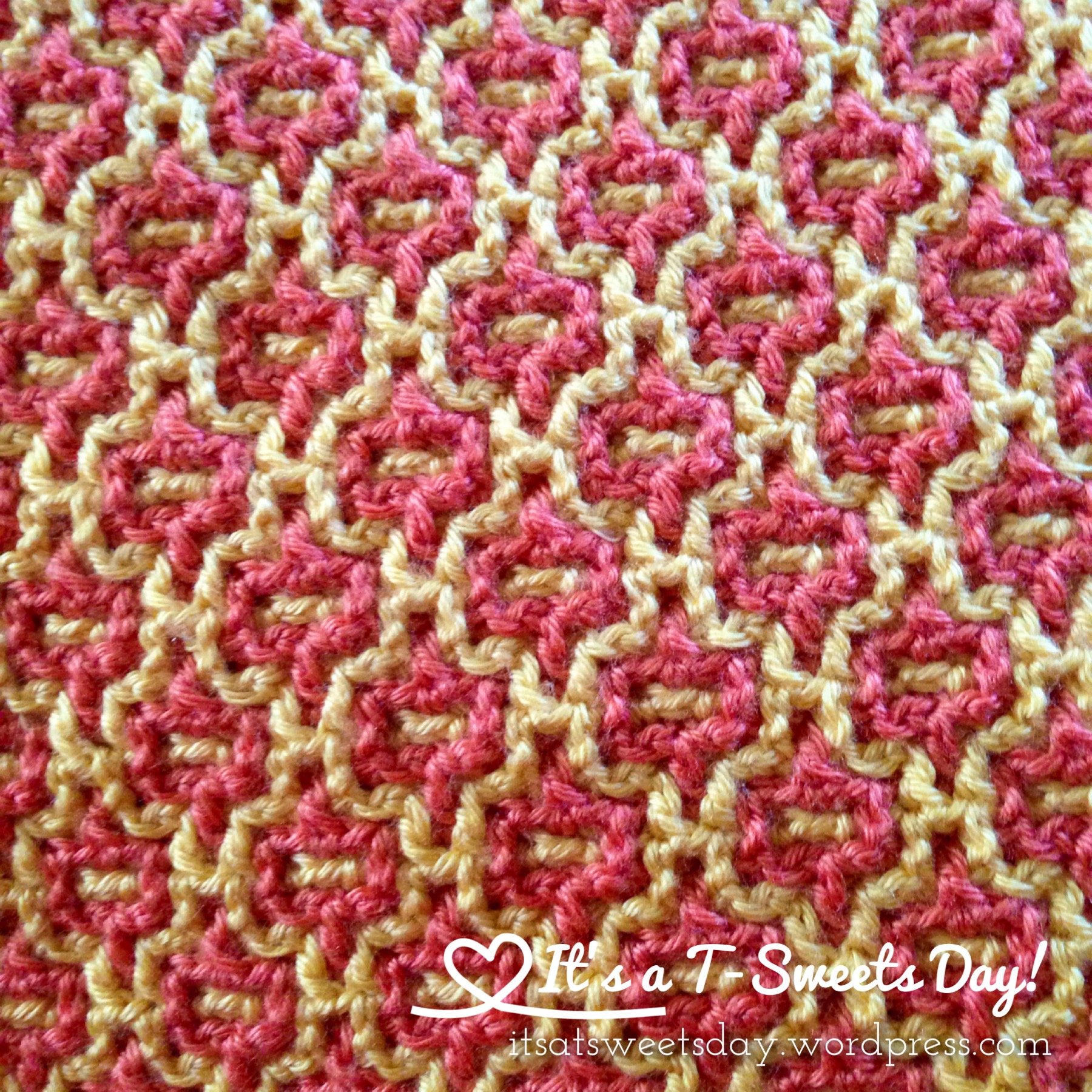 Interlocking Crochet Afghan – It's a T-Sweets day!