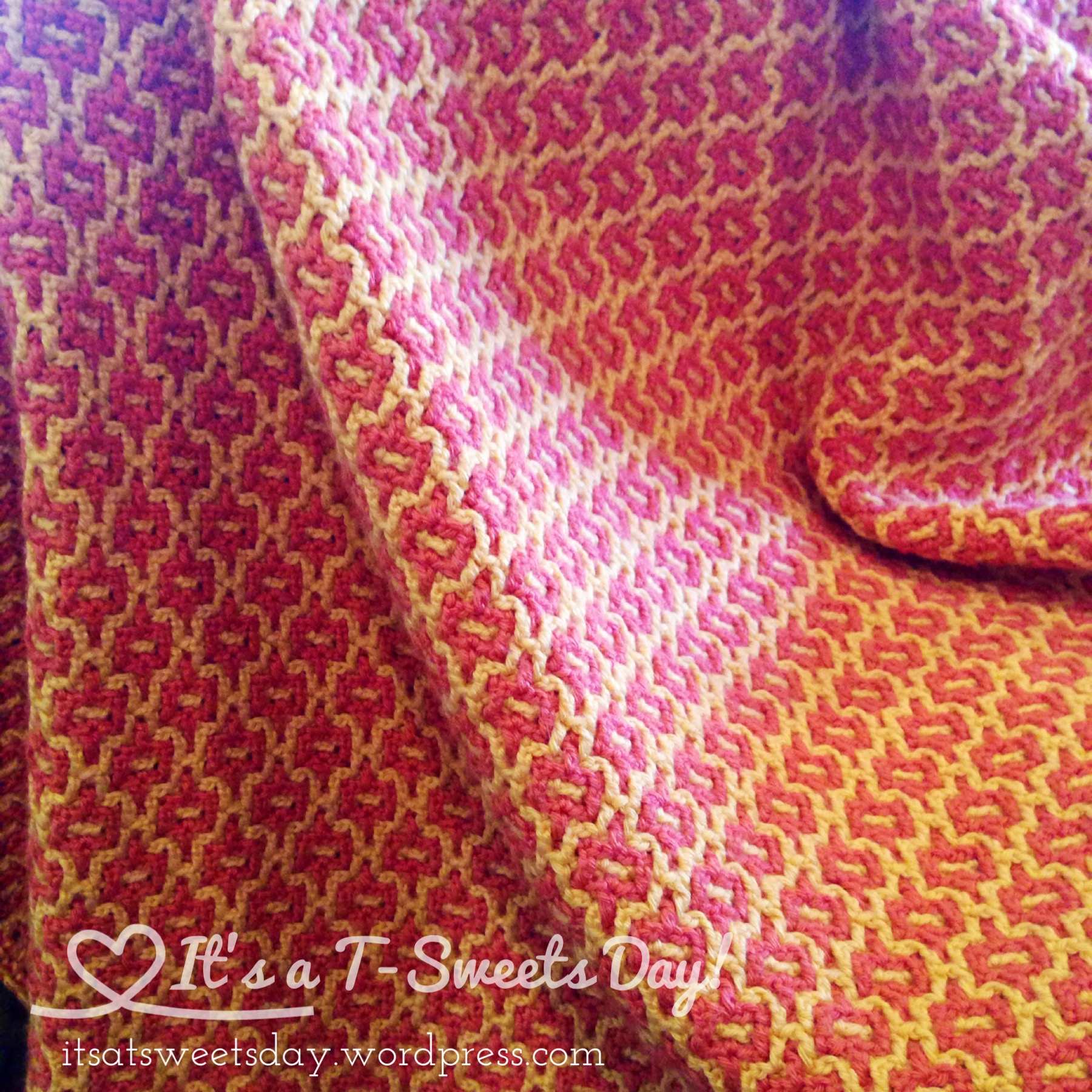 Interlocking Crochet Afghan – It's a T-Sweets day!