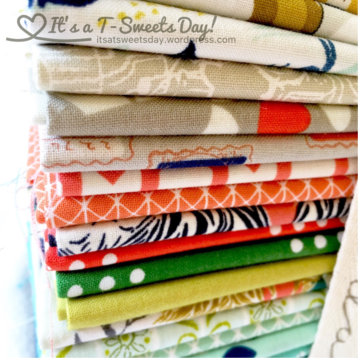 How to Fold Fat Quarters – It's a T-Sweets day!
