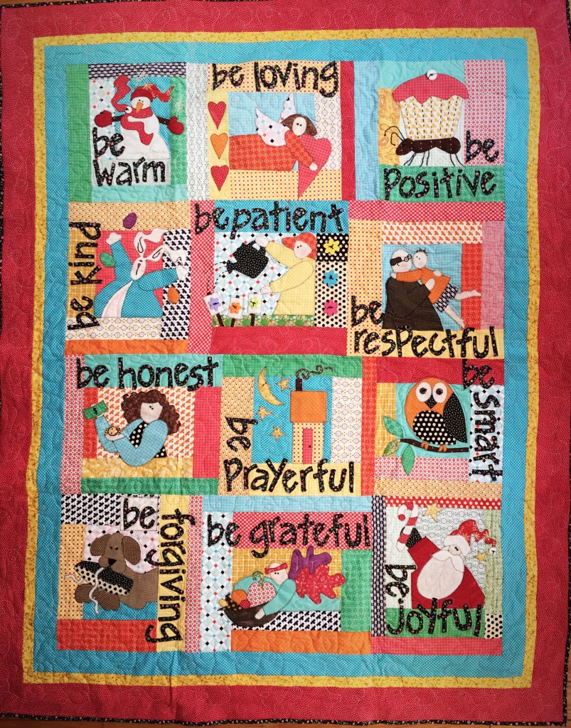 Be-Attitudes Quilt Finish! – It's a T-Sweets day!